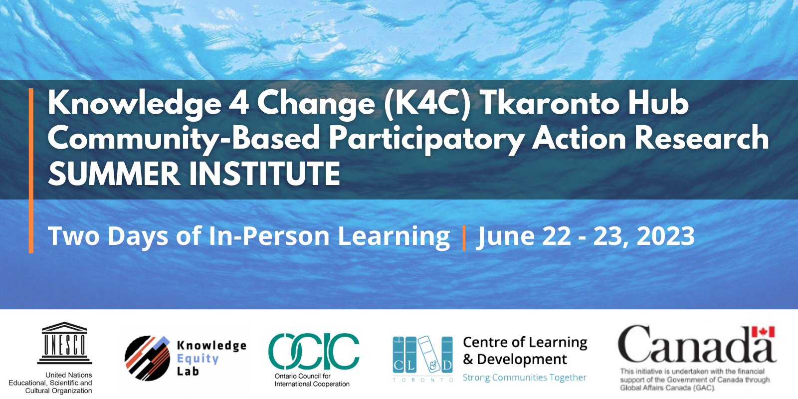 Community-Based Participatory Action Research (CBPAR) Summer Institute ...