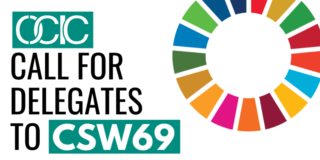 OCIC Call for CSW69 Delegation – Ontario Council for International ...